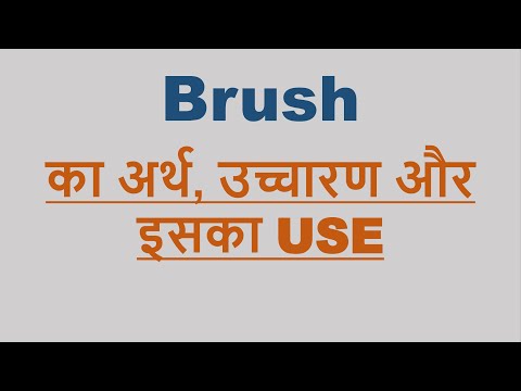 Brush ka kya matlab hota hai, Brush meaning in Hindi