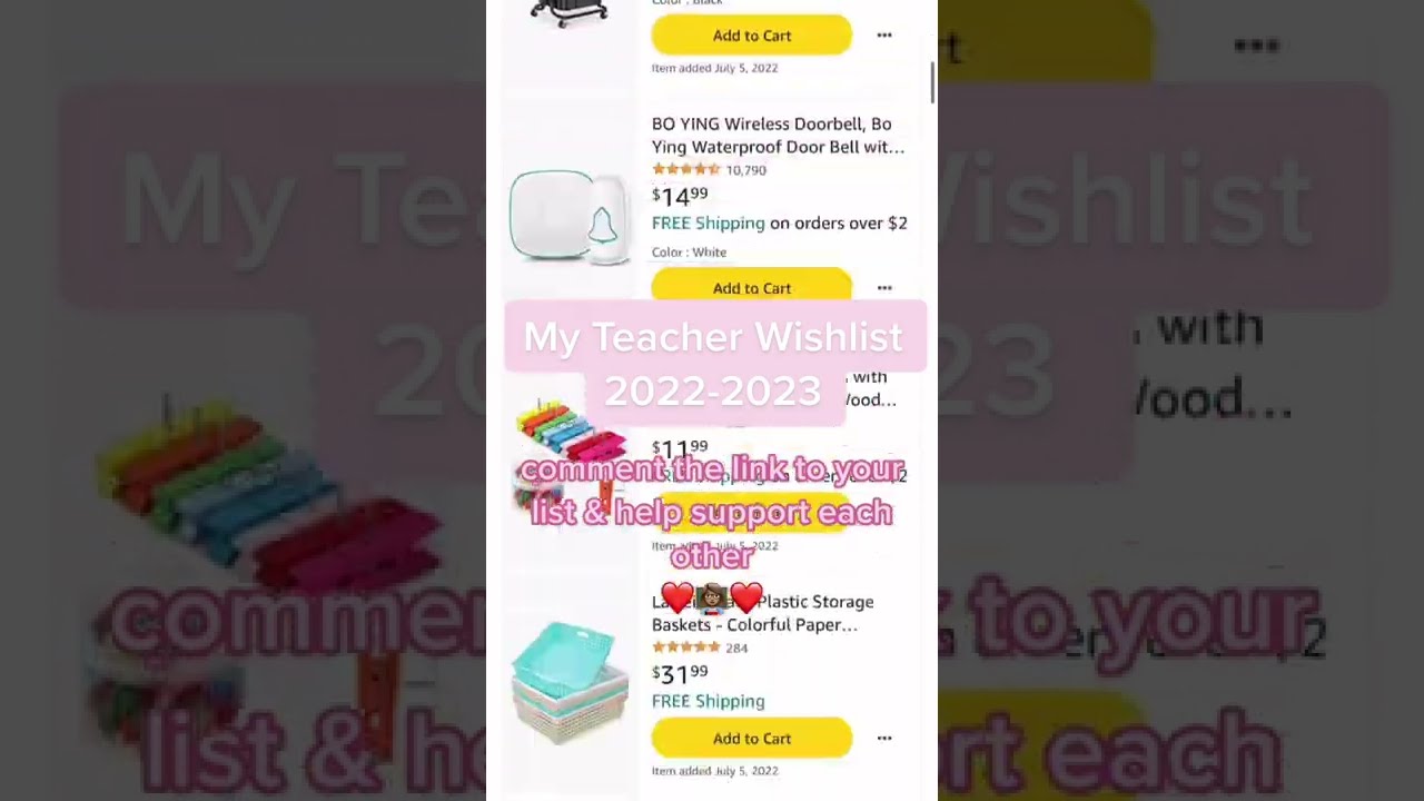 Help Teachers #clearthelist - Support Teacher's Amazon Wishlist