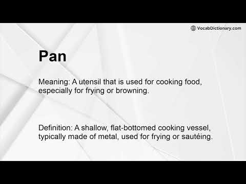 Pan Meaning