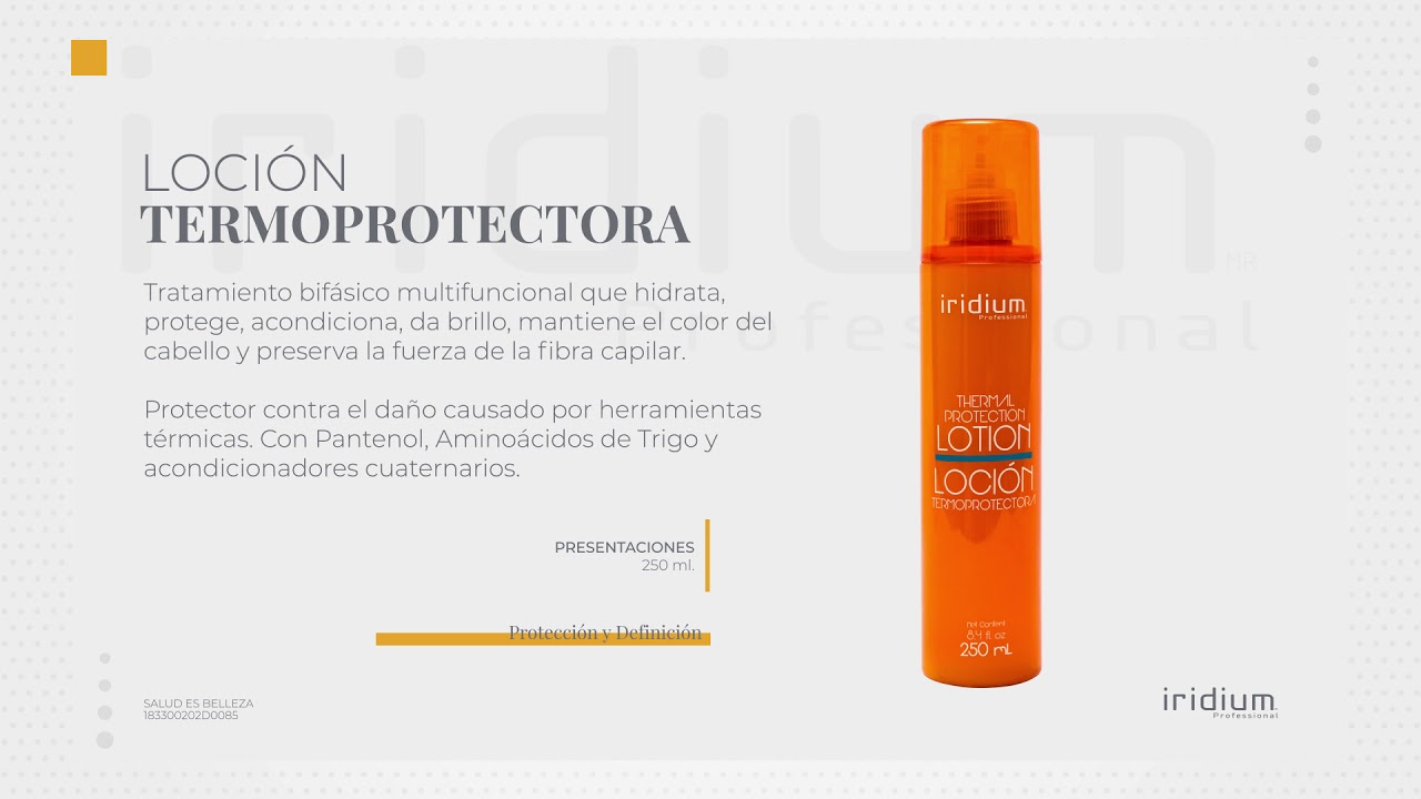 Iridium Professional | Loción Termoprotectora