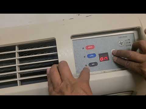 How to program your Amana PTAC back to manuel from thermostat