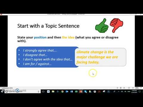 Writing-Stating a viewpoint (paragraph)