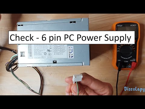 How to check 6 pin HP Power Supply, ATX 6-pin