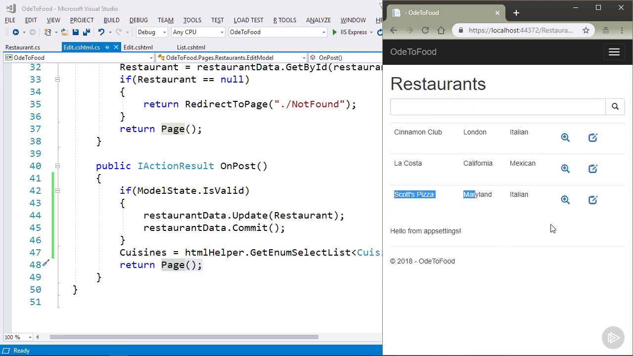 05  Using Model State and Showing Validation Errors