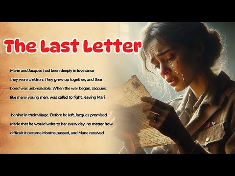 The Last Letter | Interesting Story 🔥❤️| Learn English Through story