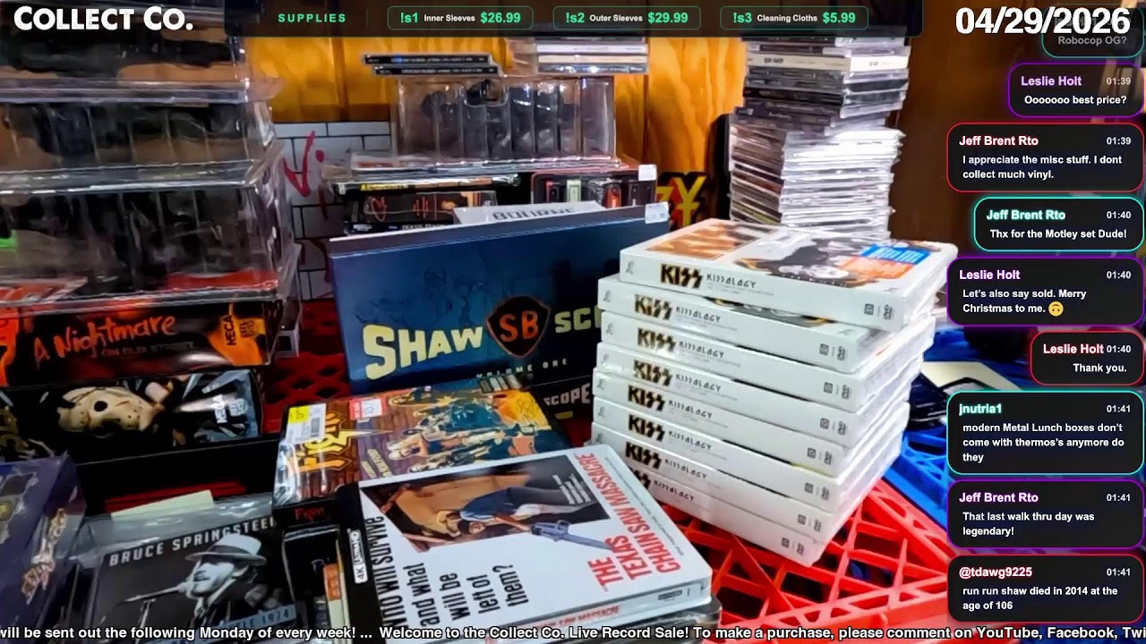LIVE Vinyl Record Sale (Wednesday, 04/29/2026)