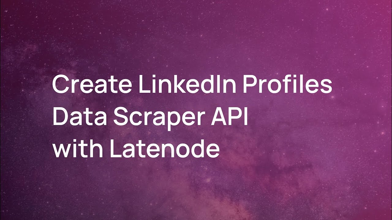Automate Your LinkedIn Insights: Build a Dynamic Profile Scraper API