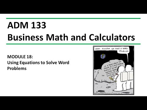 Business Math (Module 18)