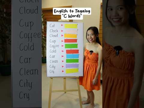 ENGLISH TO TAGALOG - Letter C Vocabulary #tagalog #languagelearning #philippines
