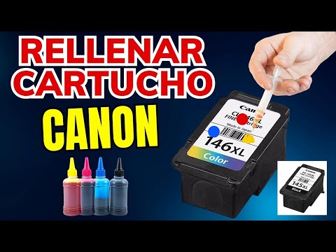 Como RECARGAR UN CARTUCHO Canon RECARGAR CARTUCHOS de cualquier Impresora CANON RELLENAR CARTUCHO
