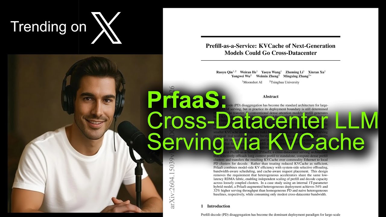PrfaaS: Cross-Datacenter LLM Serving via KVCache