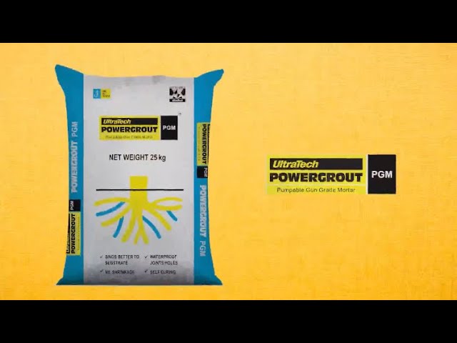 Grouting Compound - Ultratech Powergrout NS 65 (Non-Shrink Cement Grout ...