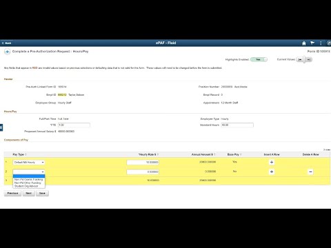 GT eForms™ Demo: Pre-Authorization and Hire eForms (University of Oklahoma)