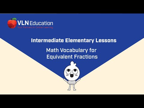 Math Vocabulary for Equivalent Fractions