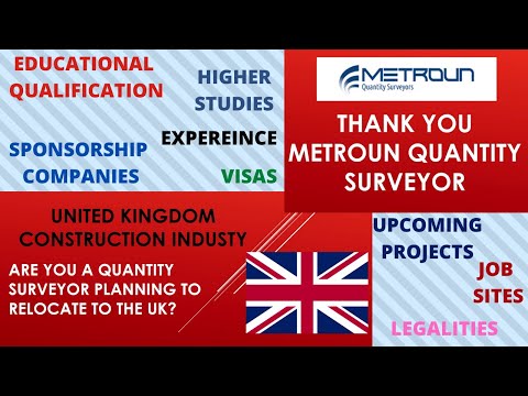 Quantity Surveyor | Opportunities in UK | How to apply | Requirements | Job sites