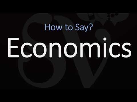 How to Pronounce Economics? (CORRECTLY)