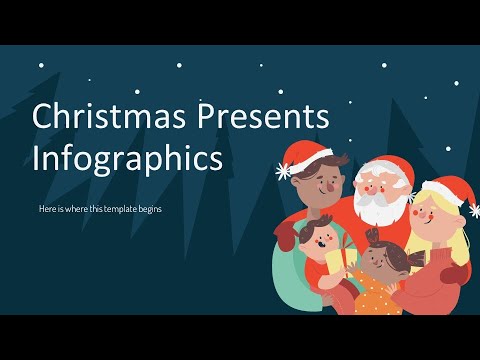 Free christmas presents infographics for PowerPoint & Google Slides