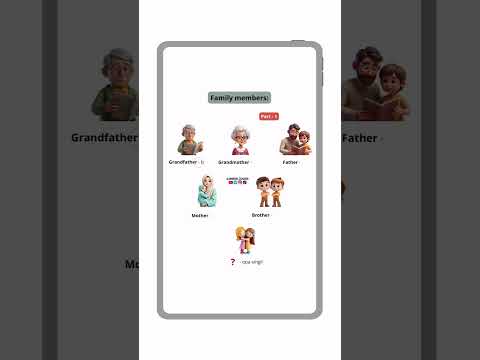Oila a'zolari 1-qism (Family members part-1) | Jamshid Teacher | #english #grammar #vocabulary