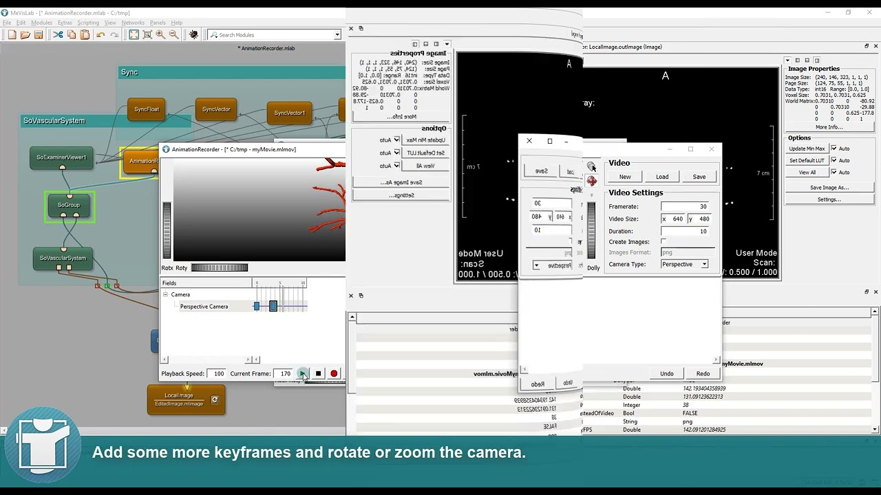 MeVisLab Tutorials - Visualization - Animation Recorder