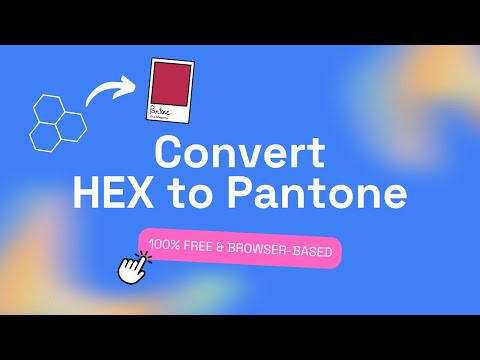 How to convert HEX colors to Pantone format