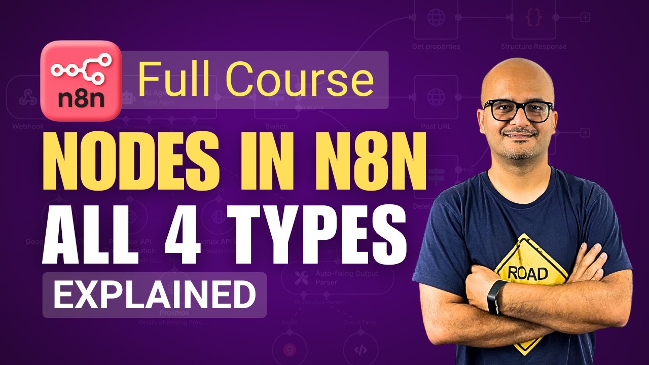 n8n Node Types Explained (2026) | How to Build Workflow with Triggers, Apps, Core & Actions nodes
