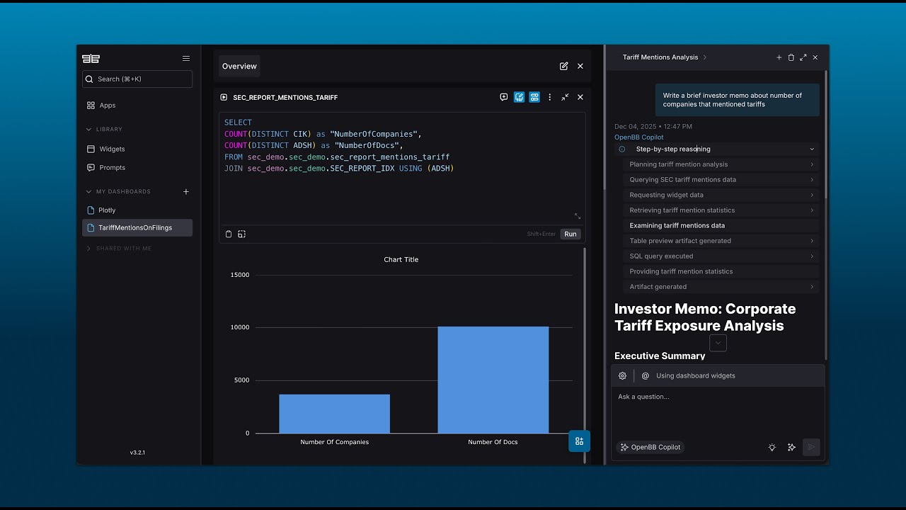 OpenBB launches Snowflake Native App