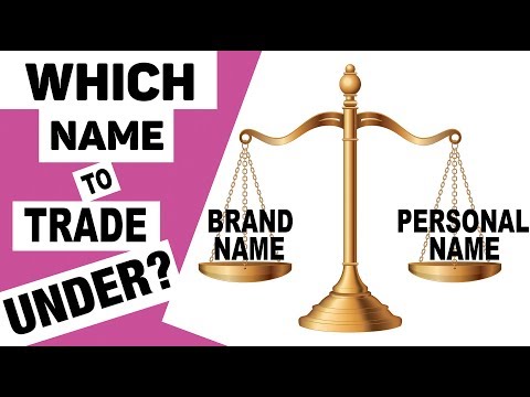 Trade Under Personal or Branded Name?