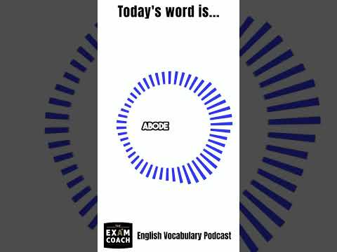 Learn a new #English word with us every day! Today's #wordoftheday is... Abode 🏠