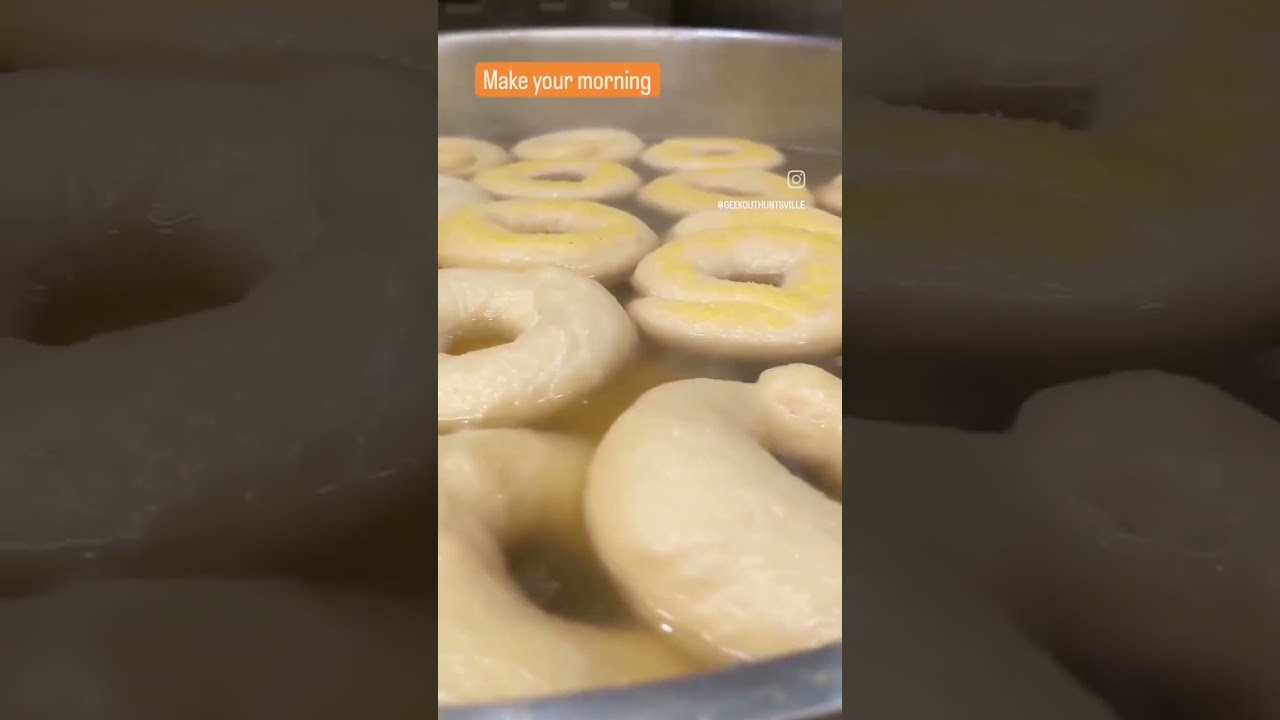 bagels in progress at Canadian Bakin
