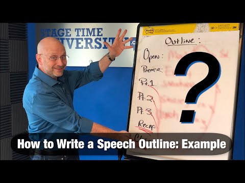 How to Write a Speech Outline: Example