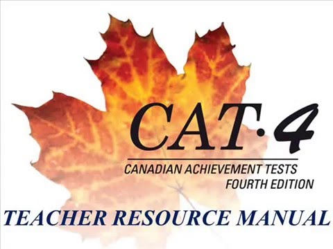 CAT4 Teacher Resource Manual