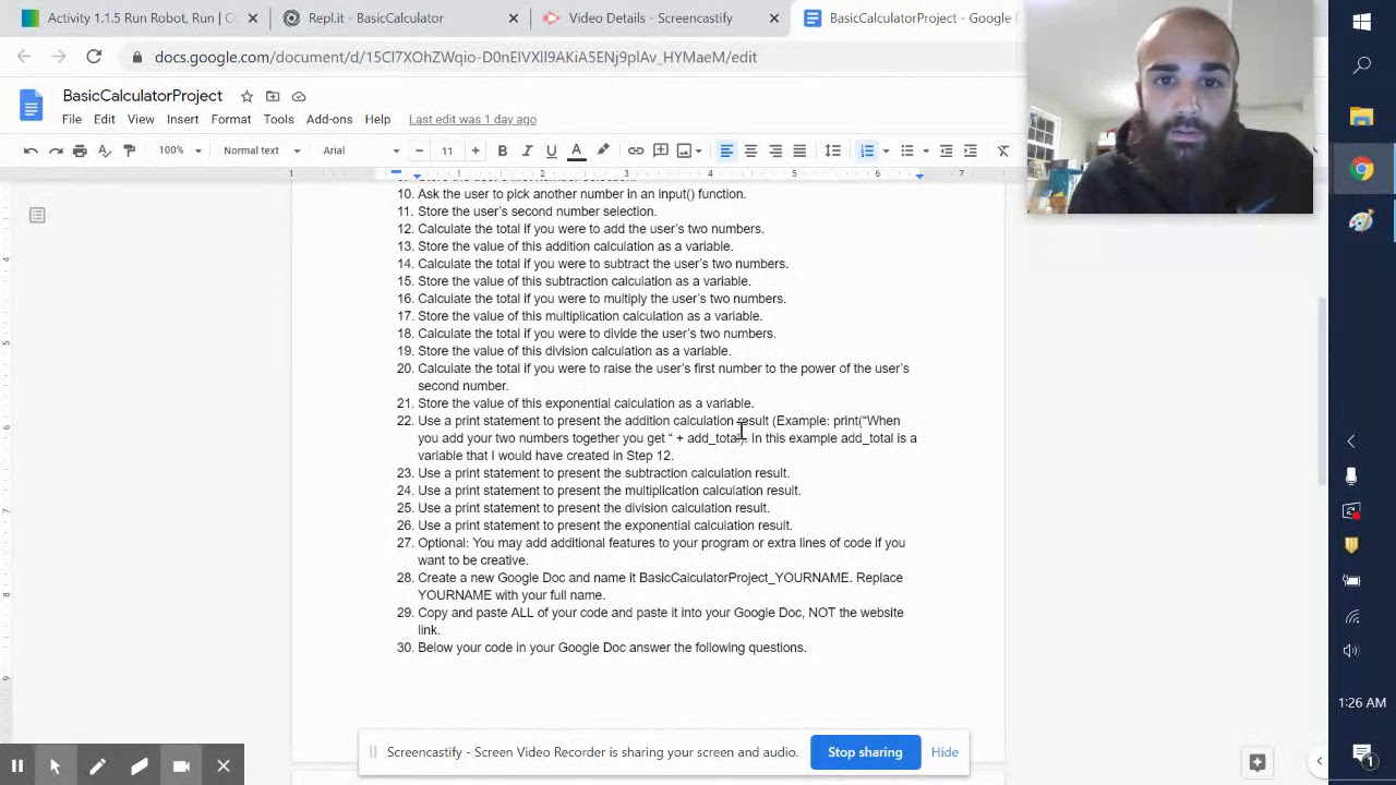Basic Calculator Project Walkthrough | Intro To Python