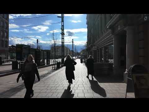 Tampere Walking Tour 🇫🇮 | Walk in the City Center | Finland 2025 | 4K Binaural
