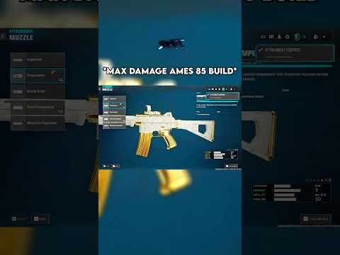 THE *MAX DAMAGE* AMES 85 BUILD on WARZONE π #warzone #callofduty #bo6 #rebirthisland #cod #shorts