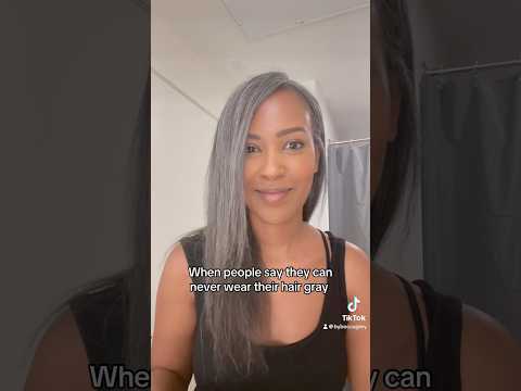 Yes you can! #greyhair #grayhair #silverhair #silversisters #transition #straighthair #women