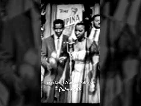 Celia Cruz & La Sonora Matancera in Cuba - 1950s #celiacruz