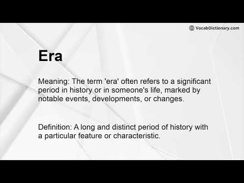 Era Meaning