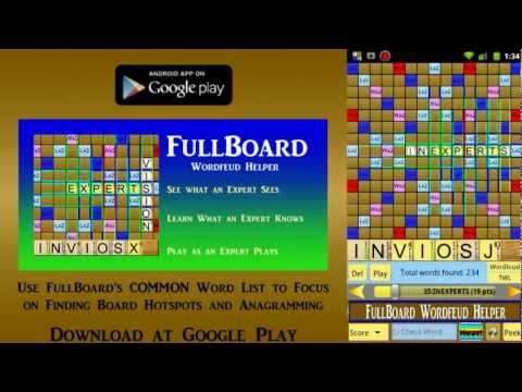 FullBoard Wordfeud Helper App for Androidâ„¢