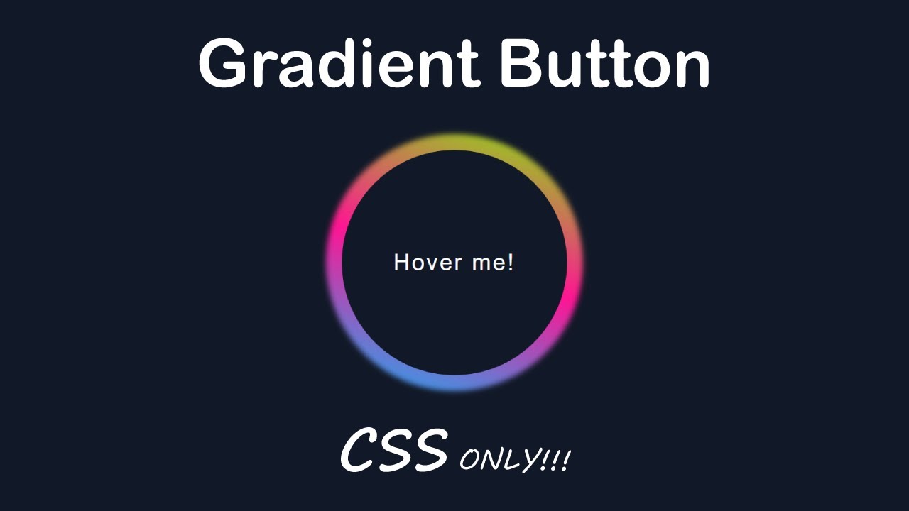 CSS Gradient Border Button | CSS Animation