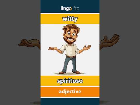 🇬🇧🇮🇹 witty - spiritoso : learn English : impariamo l'inglese : vocabulary builder