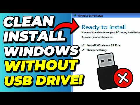 I Installed Windows 11 WITHOUT a USB Drive and Here's How (Clean Install NOT Upgrade)