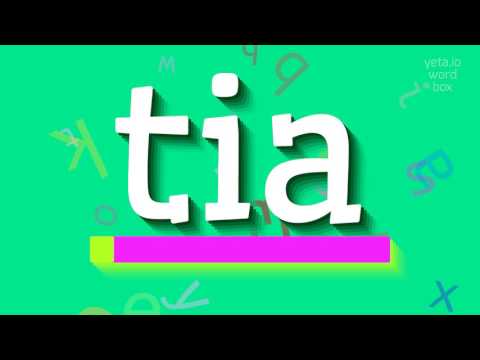 How to say "tia"! (High Quality Voices)