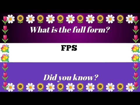Full Form of FPS.