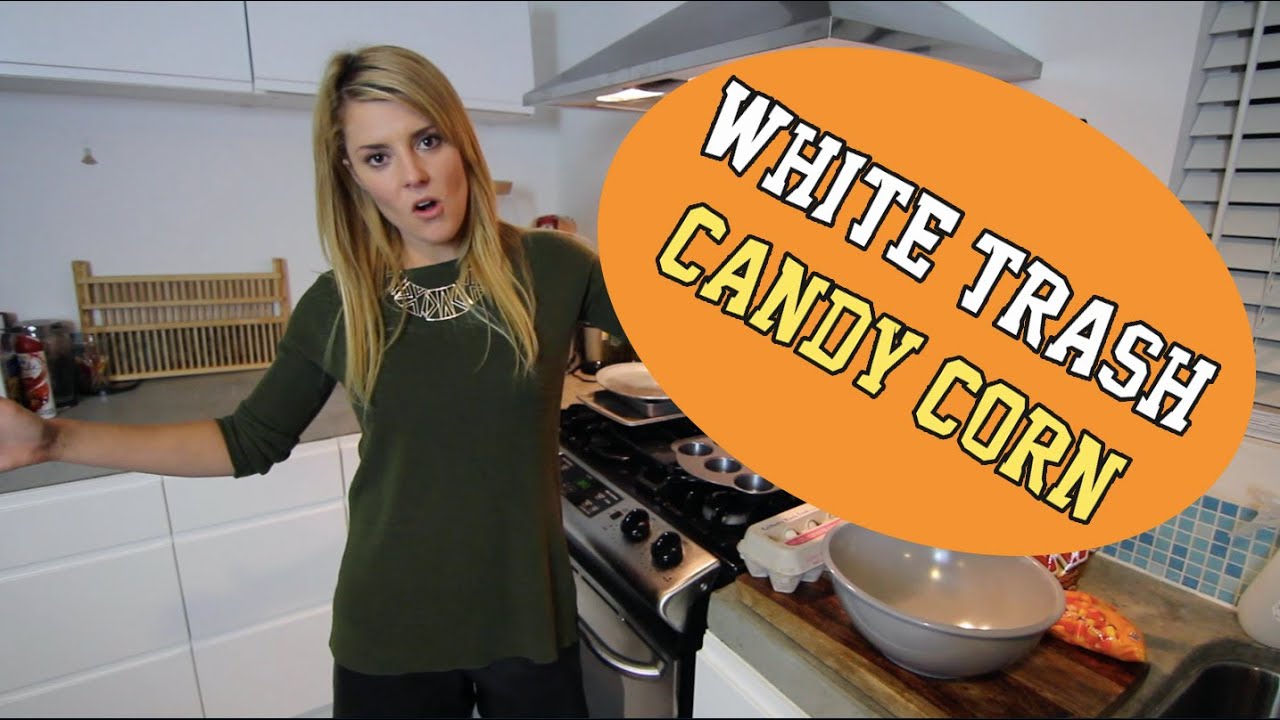 COOKING TUTORIAL: WHITE TRASH CANDY CORN // Grace Helbig