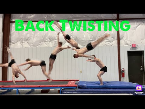 Jake Bonnay – Backward Twist progressions – Gymnastics Coaching.com
