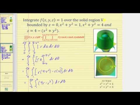 Triple Integrals Using Cylindrical Coordinates