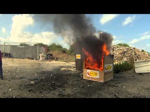 Just Chuck This Ball at a Fire to Put It Out With an Explosion