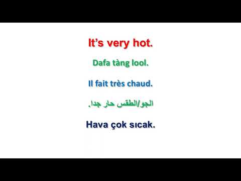 Phrases you need to know in English, Wolof, French, Arabic and Turkish_Lesson 62