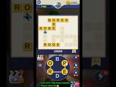 FIND WORDS USING THE LETTERS B O R E D WORD GAME ANSWERS