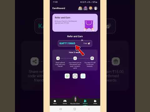 earn rewards app ka referral code